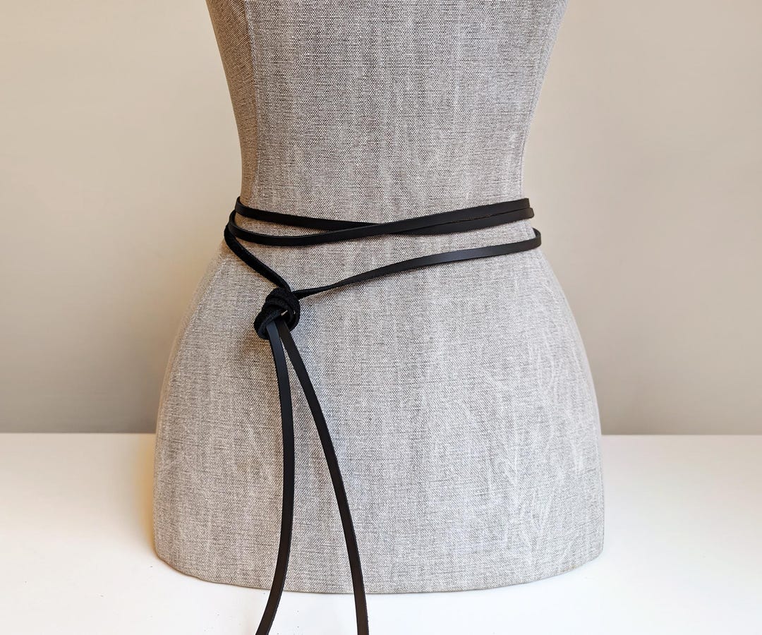 Genuine Leather String Belt: Multi-wrap Waist & Body Strap - Etsy
