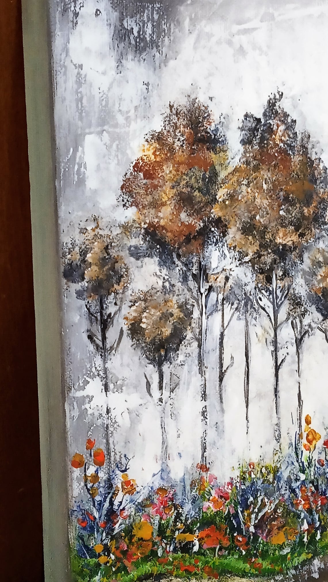 Spring in the Forest Abstract Art Original Acrylic Tree - Etsy