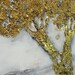 Golden Olive Tree, Original Abstract Acrylic Gold Painting, Gold Tree ...