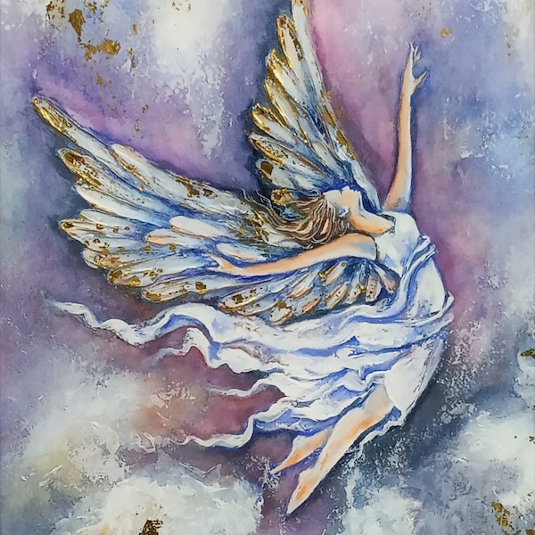 Abstract Angel Art - Etsy