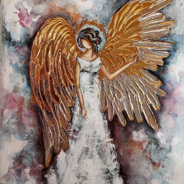 Abstract Angel Art - Etsy