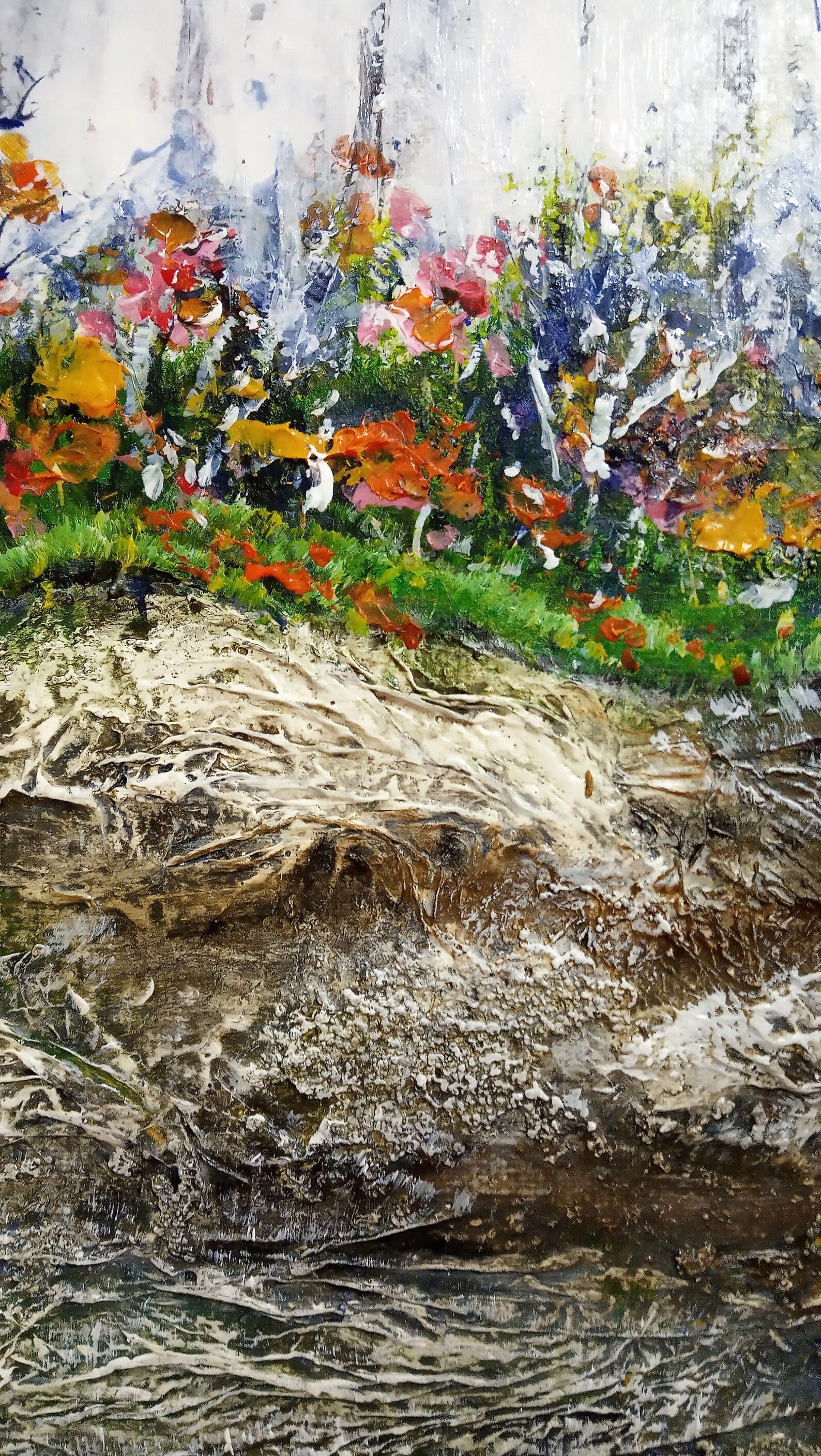 Spring in the Forest Abstract Art Original Acrylic Tree Painting ...