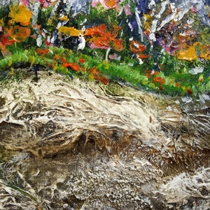 Spring in the Forest Abstract Art Original Acrylic Tree Painting ...