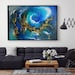 Gold Nebula Art Abstract Blue Gold Painting Original Mixed - Etsy