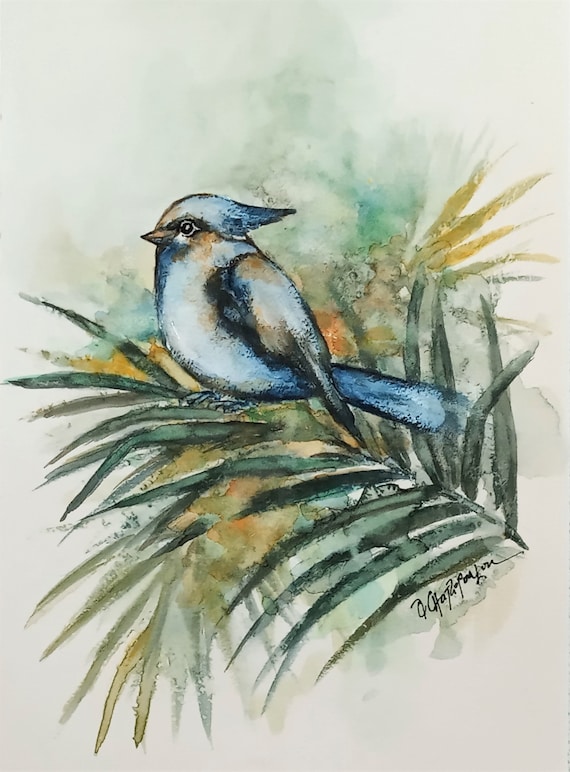Abstract Watercolor Bird
