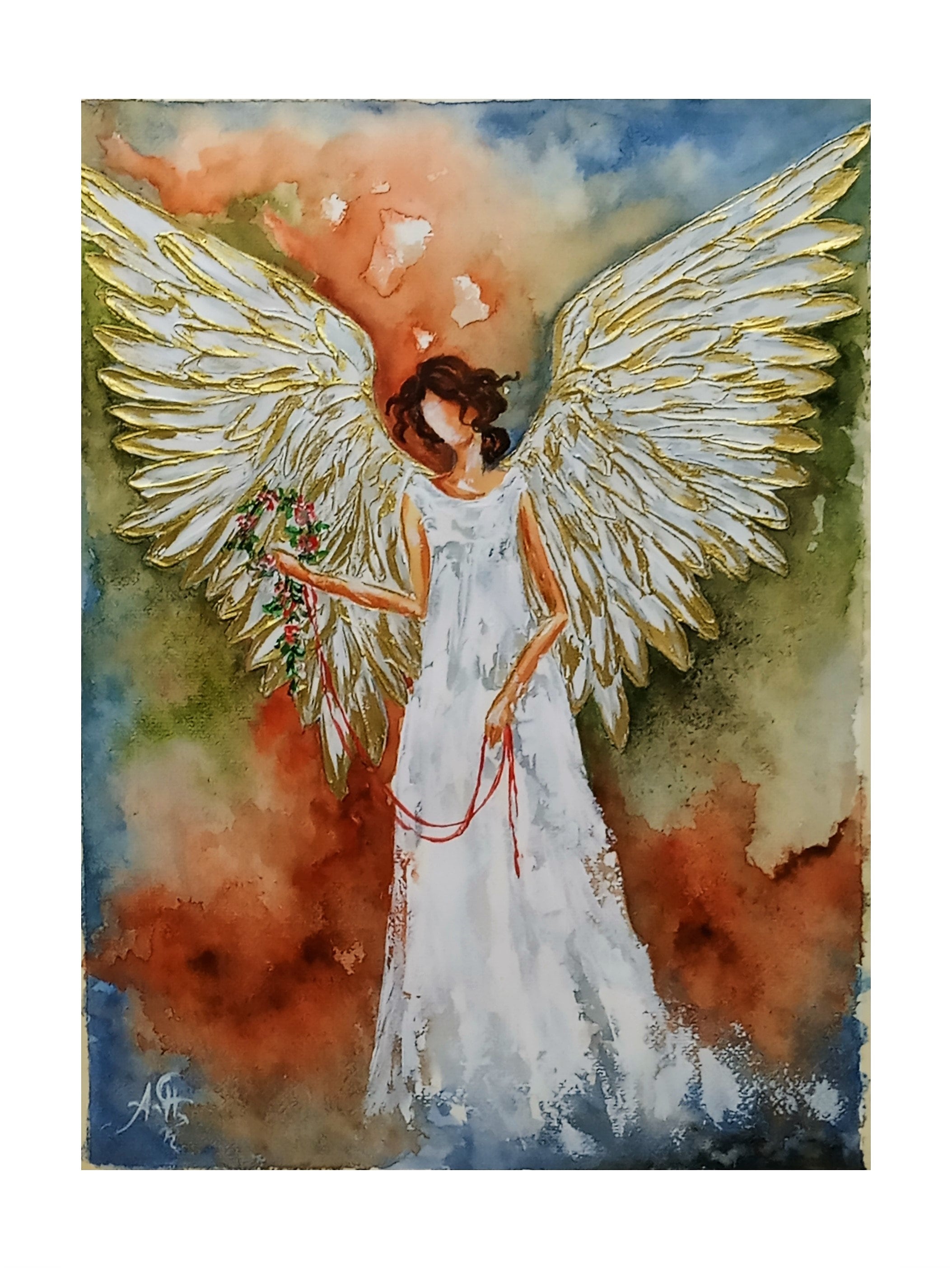 Abstract Angel Art