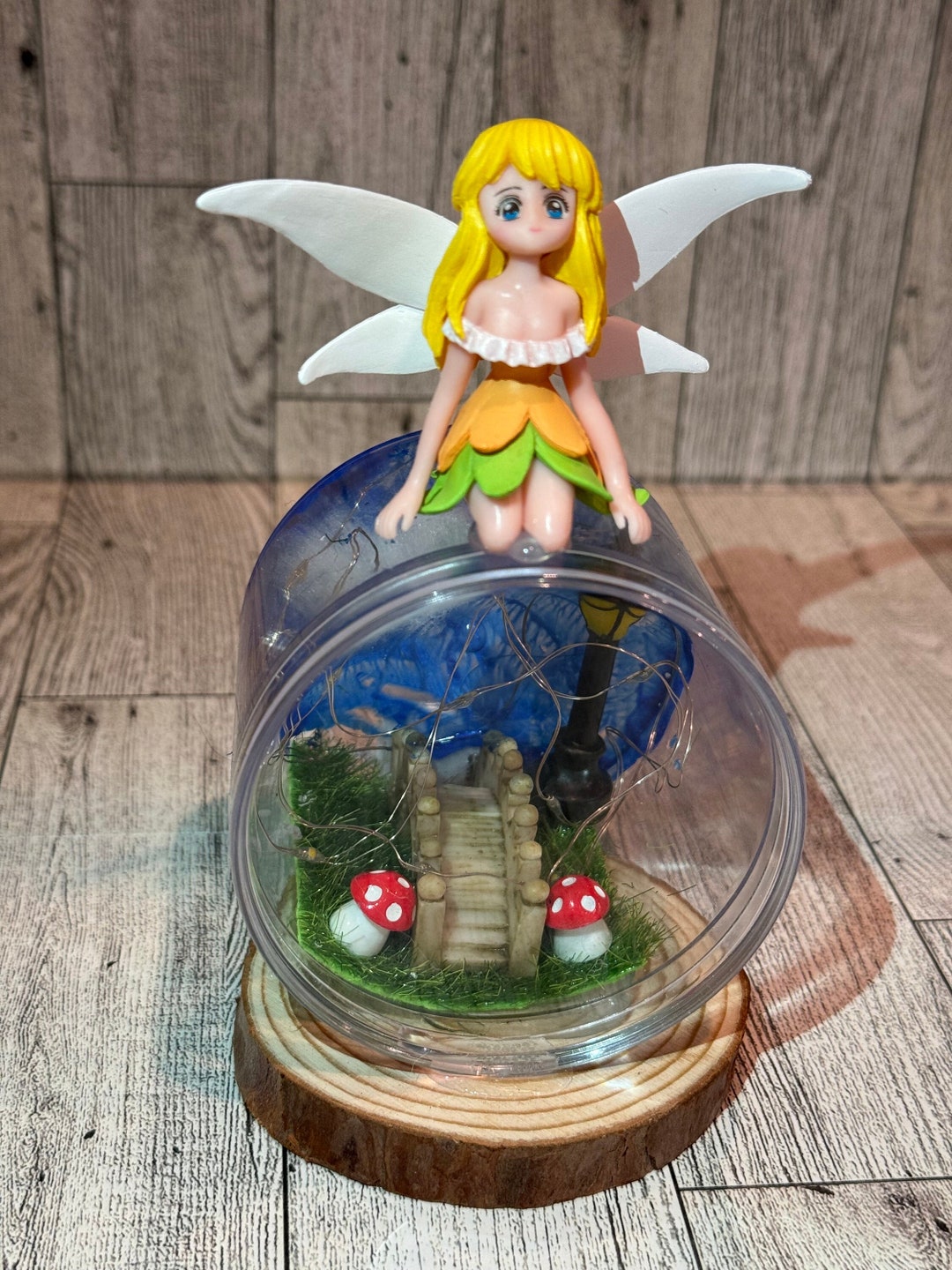 Fae Garden Yellow Fairy White Light up Collectible - Etsy