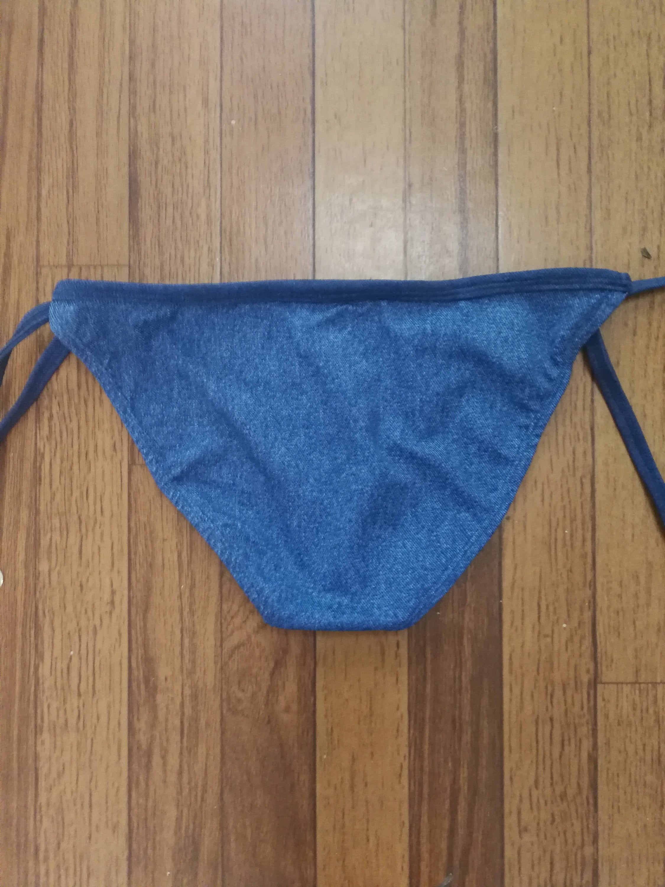 Custom Swimwear Jean Two Piece Patch Triangle Bikini - Etsy