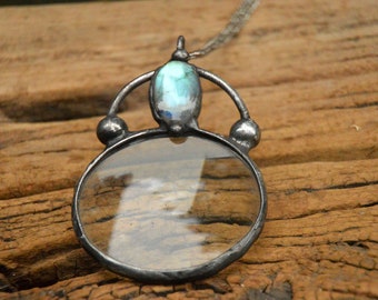 Magnifying Glass Pendant - Etsy