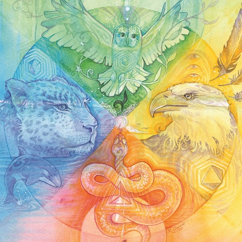 Honey Bee Priestess Shamanic Medicine Art Print A3 - Etsy