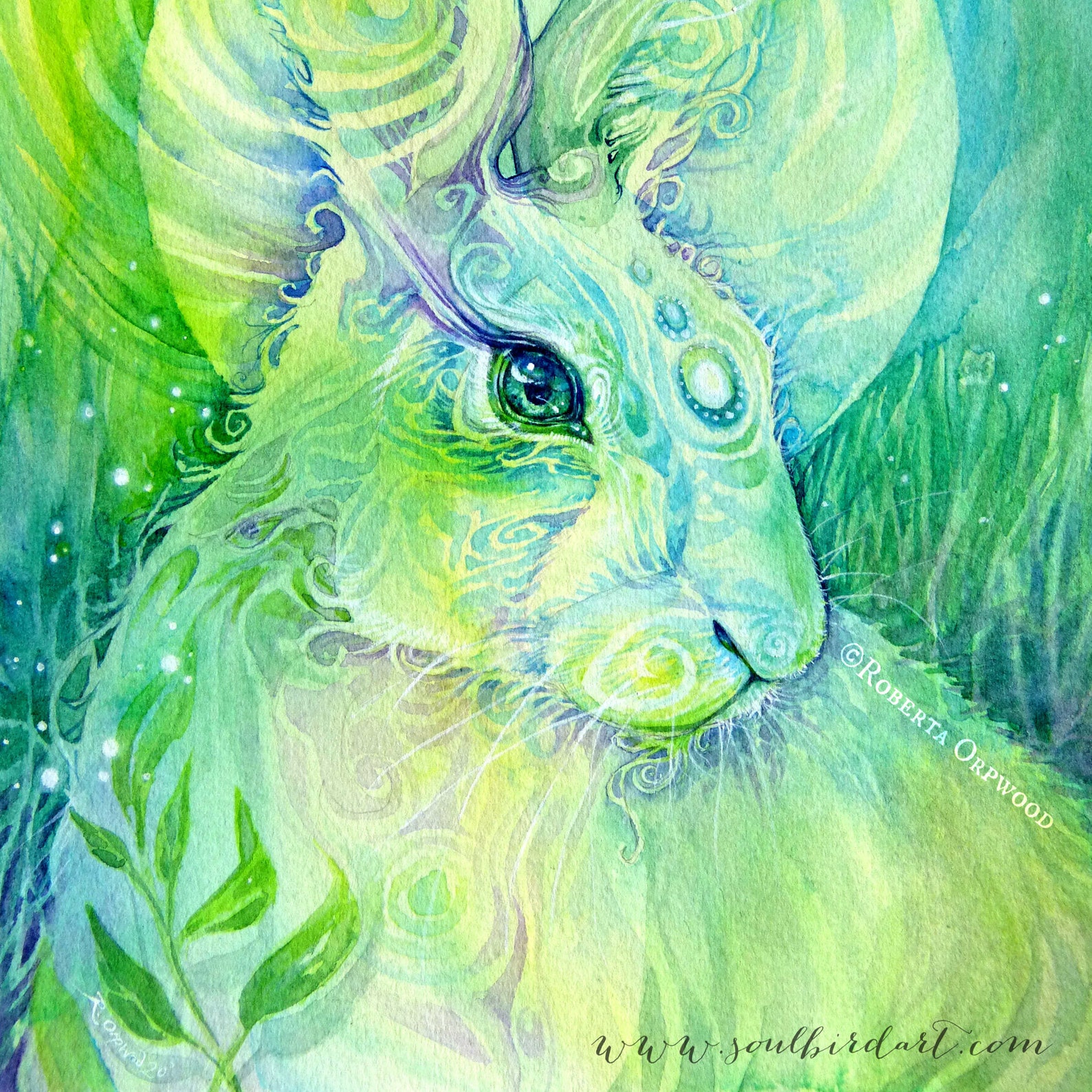 Hare Spirit Animal Art Print / A3 | Etsy