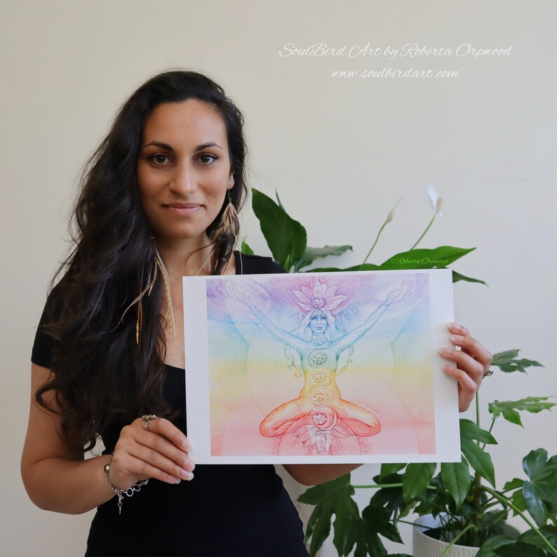 Chakra Medicine Woman Art Print - Etsy