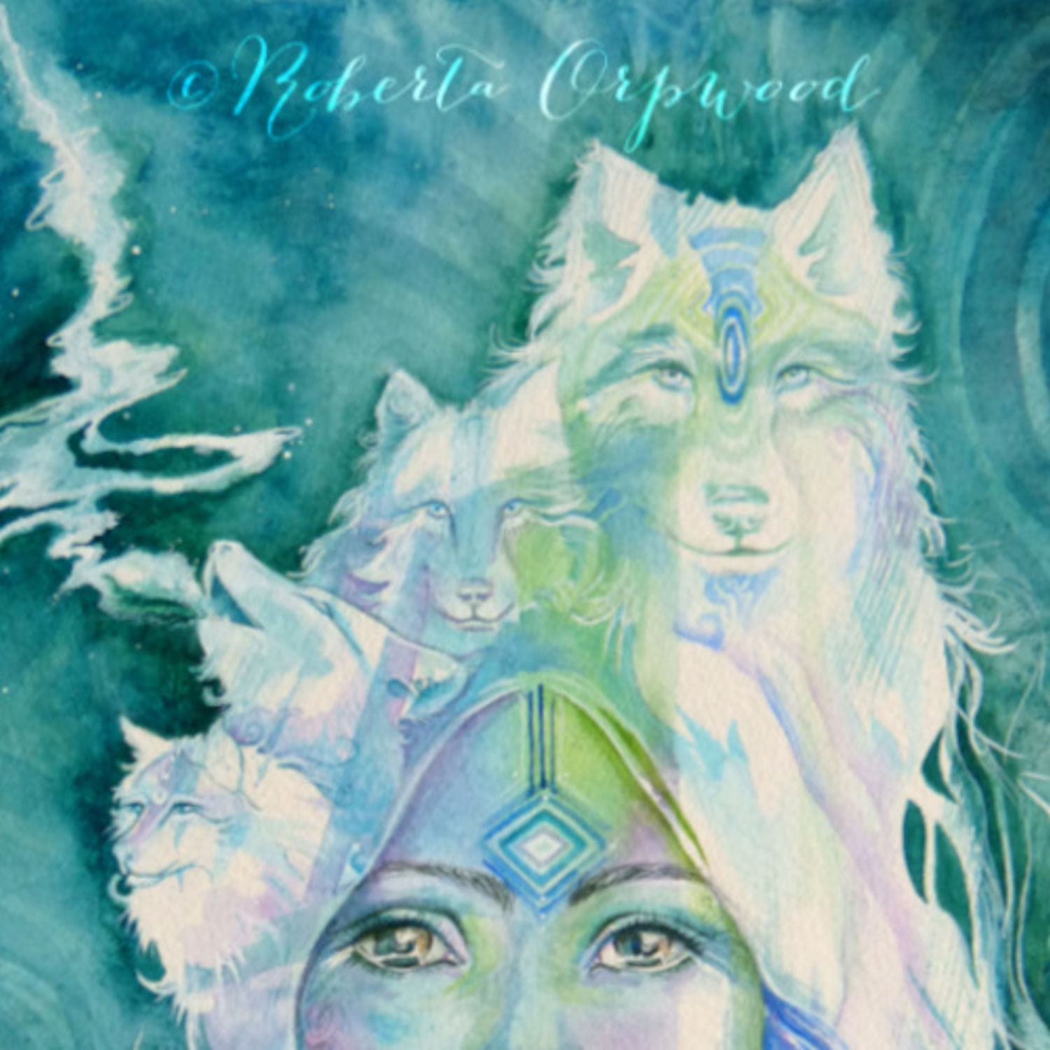 Wolf Shaman Shamanic Art Print - Etsy UK