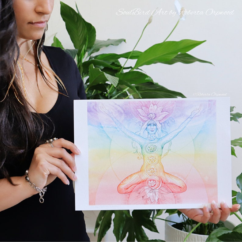 Chakra Medicine Woman Art Print - Etsy