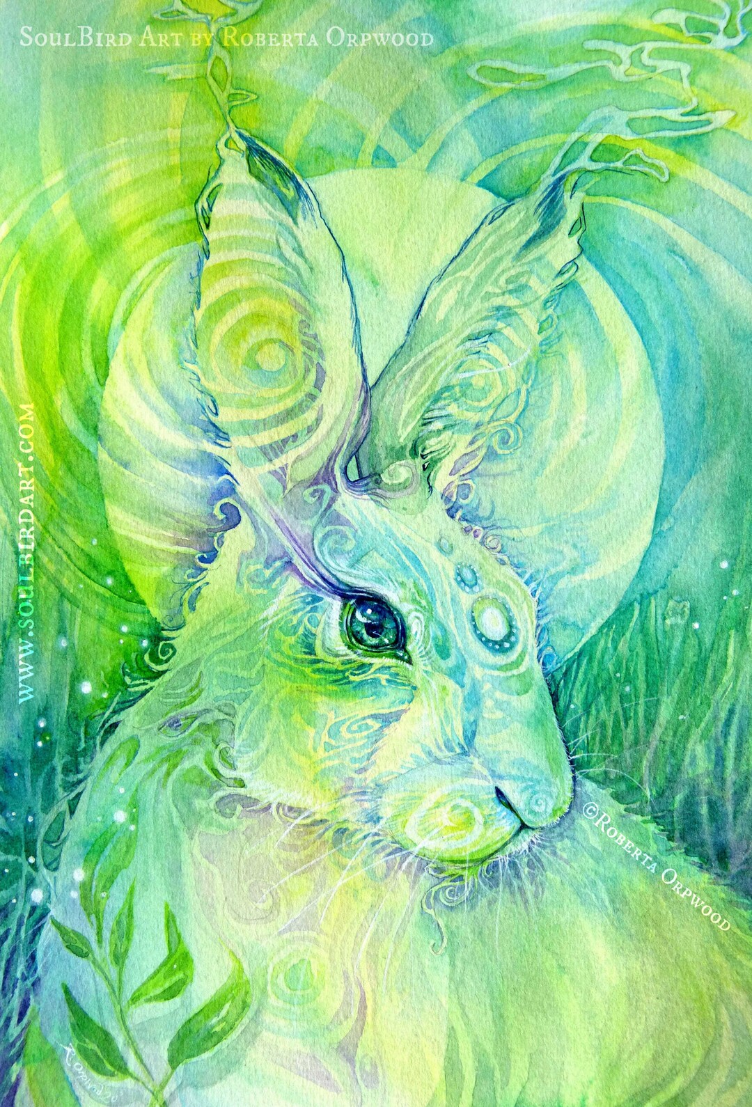 Hare Spirit Animal Art Print / A3 - Etsy UK