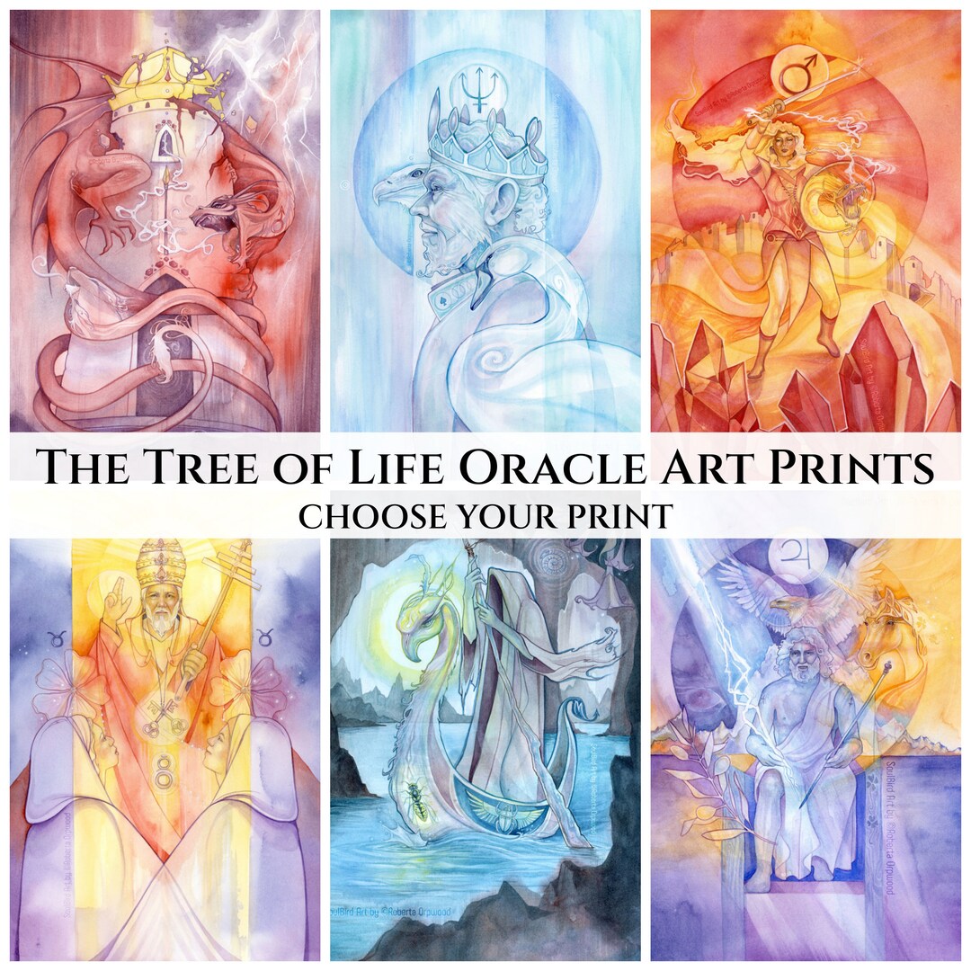 Tree of Life Oracle Spiritual Art Print / Choose Your Print - Etsy