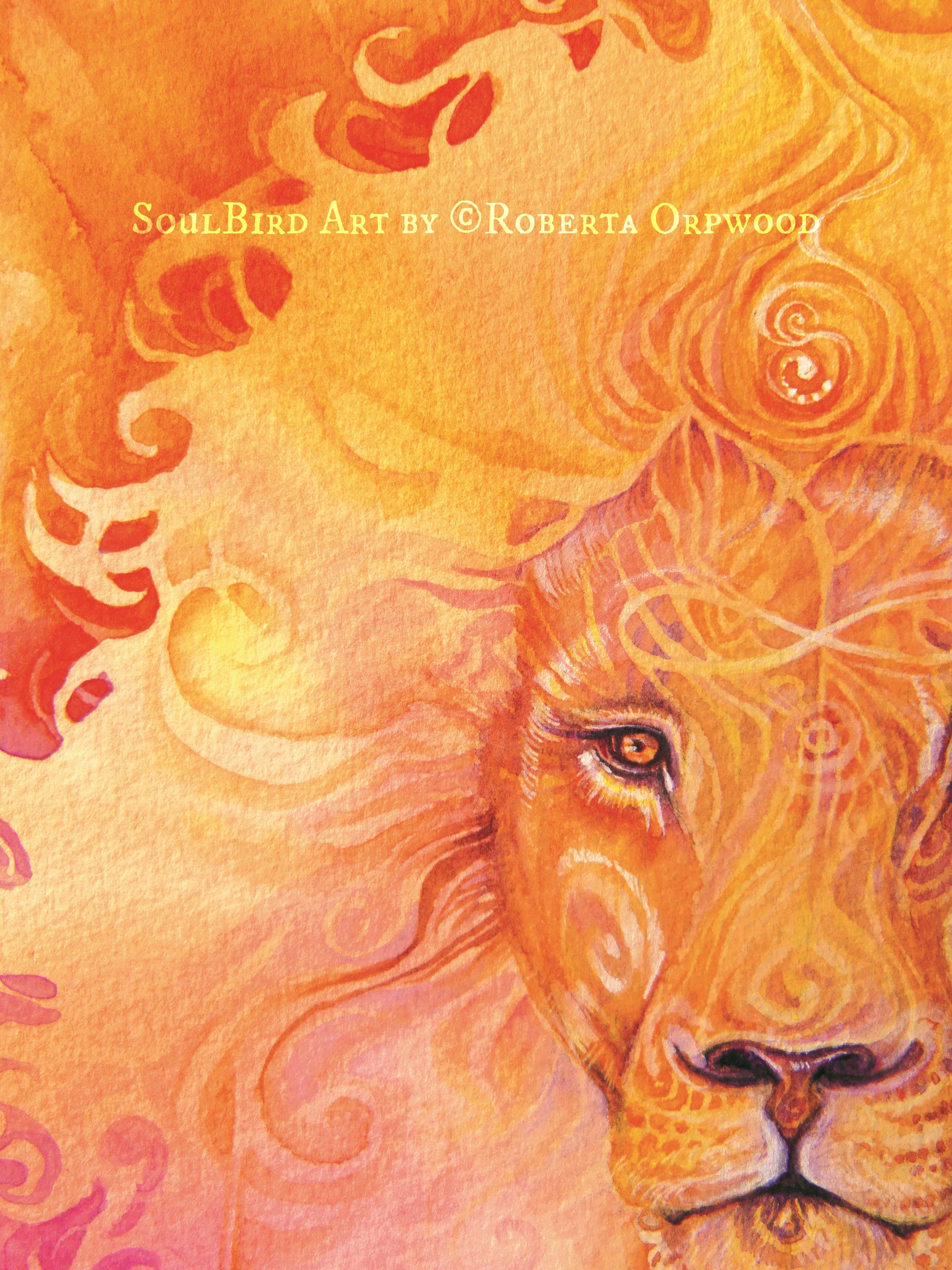Lion Spirit Animal Art Print / A3 - Etsy UK