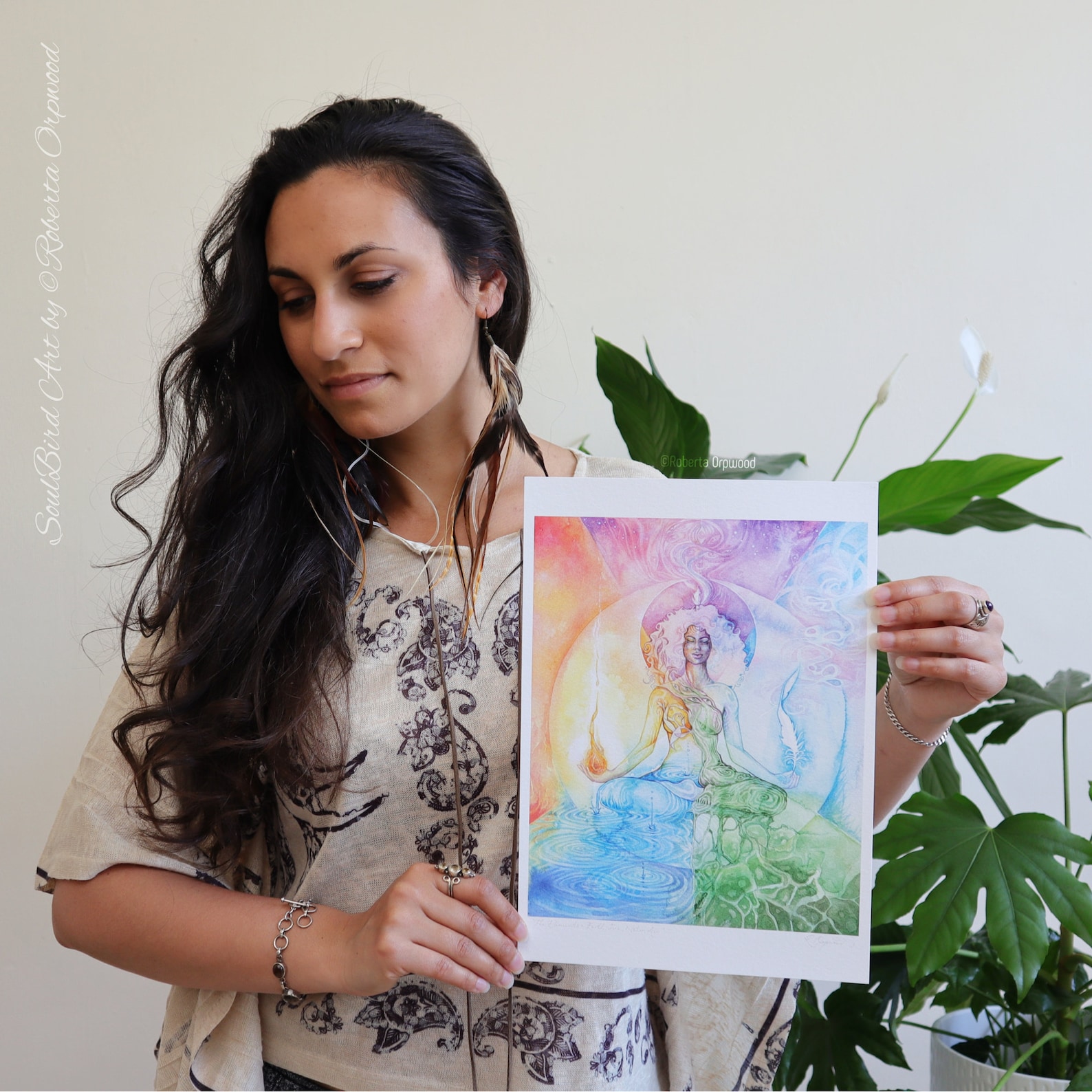 Shamanic Element Goddess Art Print - Etsy