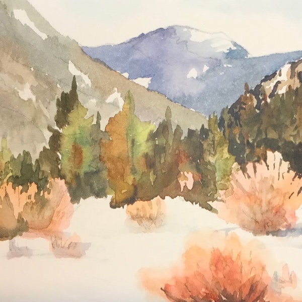 Colorado Watercolor Painting - Etsy