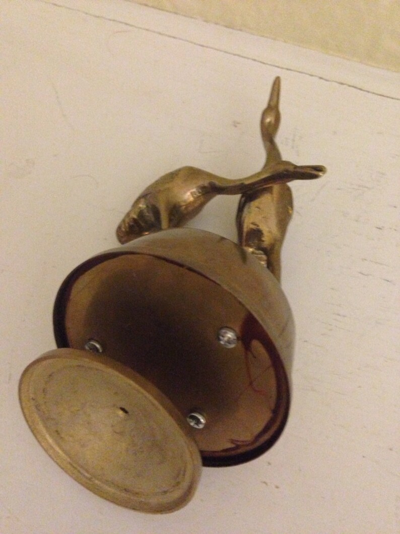 Gold Brass Metal Flamingos or Cranes Figurine Music Box - Etsy