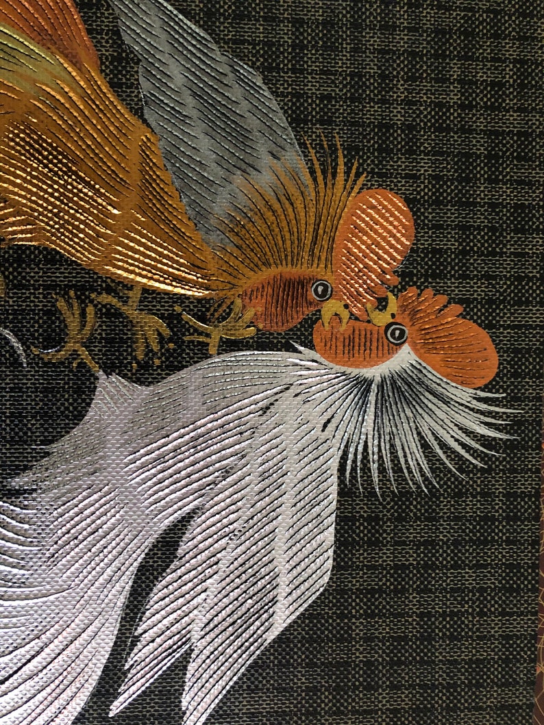 Elias Divan Brazilian Artist Fighting Roosters Print Signed Original ...