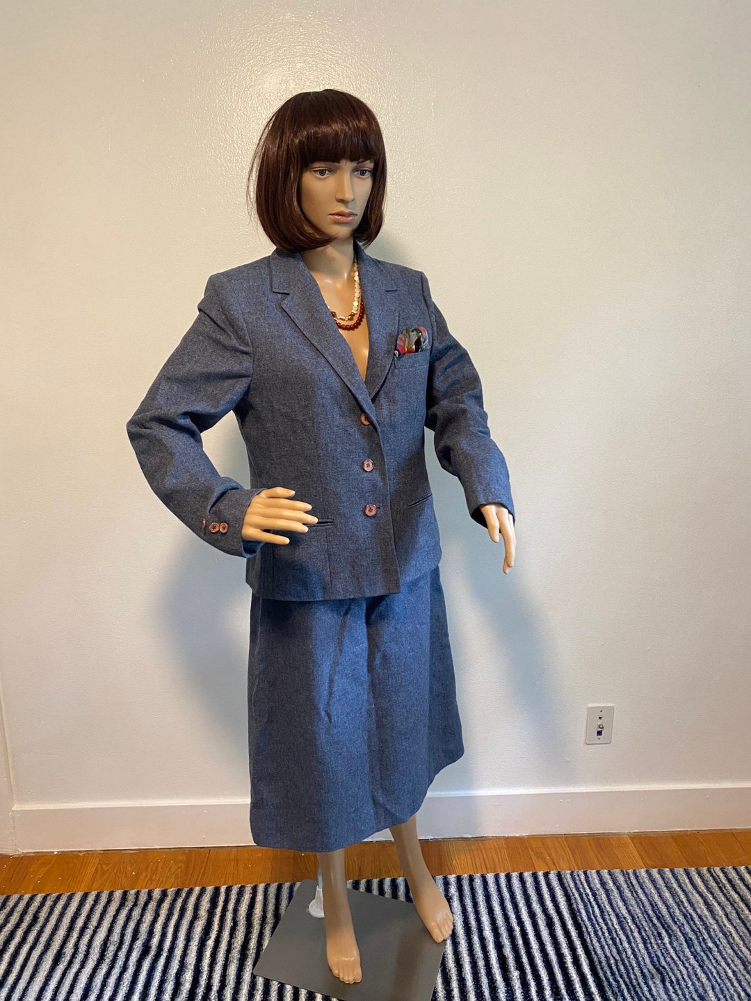 Country Suburbans Wool Skirt Suit Size Small - Etsy