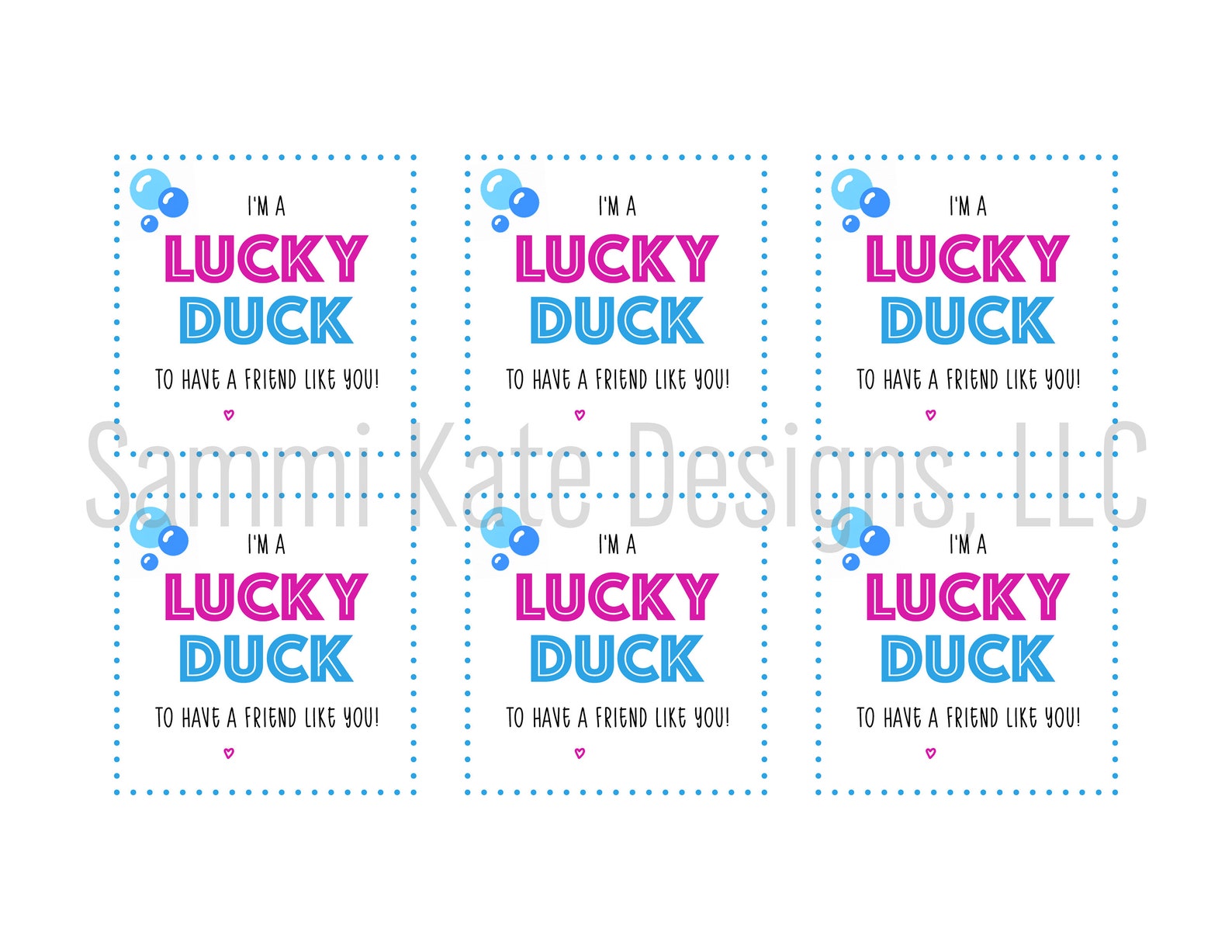 Lucky Duck - Valentine's Day Card - Etsy