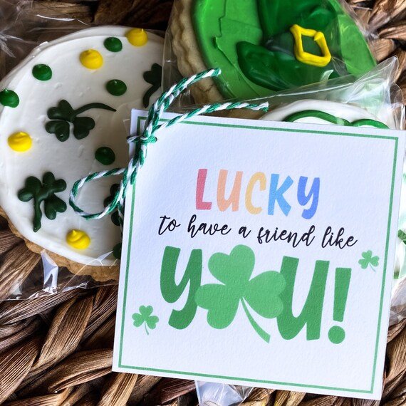 Lucky to Have a Friend Like You St. Patrick's Day Gift Tag | Etsy