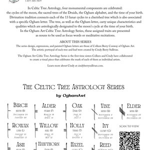 Rowan Tree & Ogham Letter Luis | Celtic Tree Astrology - Etsy