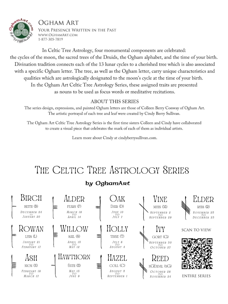 Reed & Ogham Letter Ngéadal | Celtic Tree Astrology - Etsy