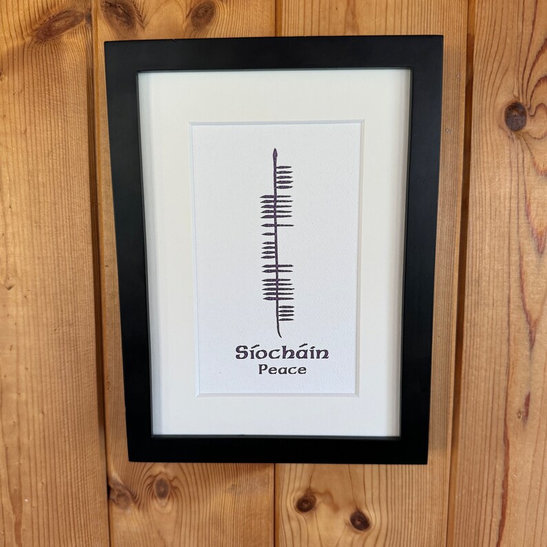 Ogham Peace (síocháin) Print - Etsy