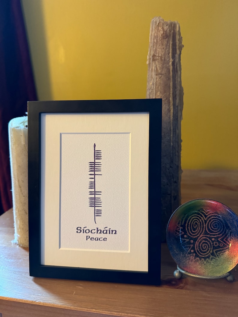 Ogham Peace (síocháin) Print - Etsy