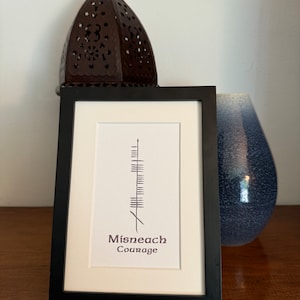 Ogham Courage Framed Print - Etsy