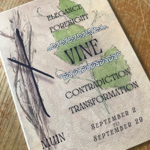 Vine & Ogham Letter Muin | Celtic Tree Astrology - Etsy