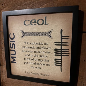 Ogham Music (ceol) Print - Etsy