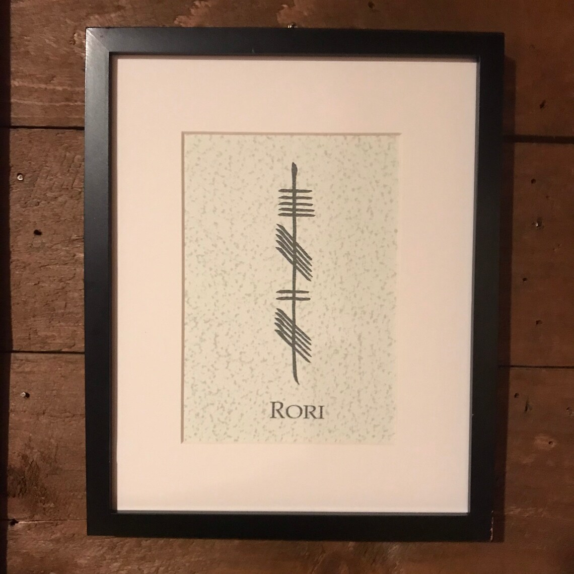 Ogham Custom Personalized Art in Framed Prints | Etsy