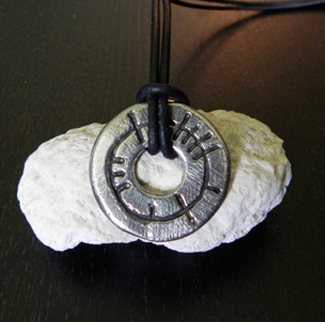 Ogham Necklace - Circle of Life (beatha) - Etsy