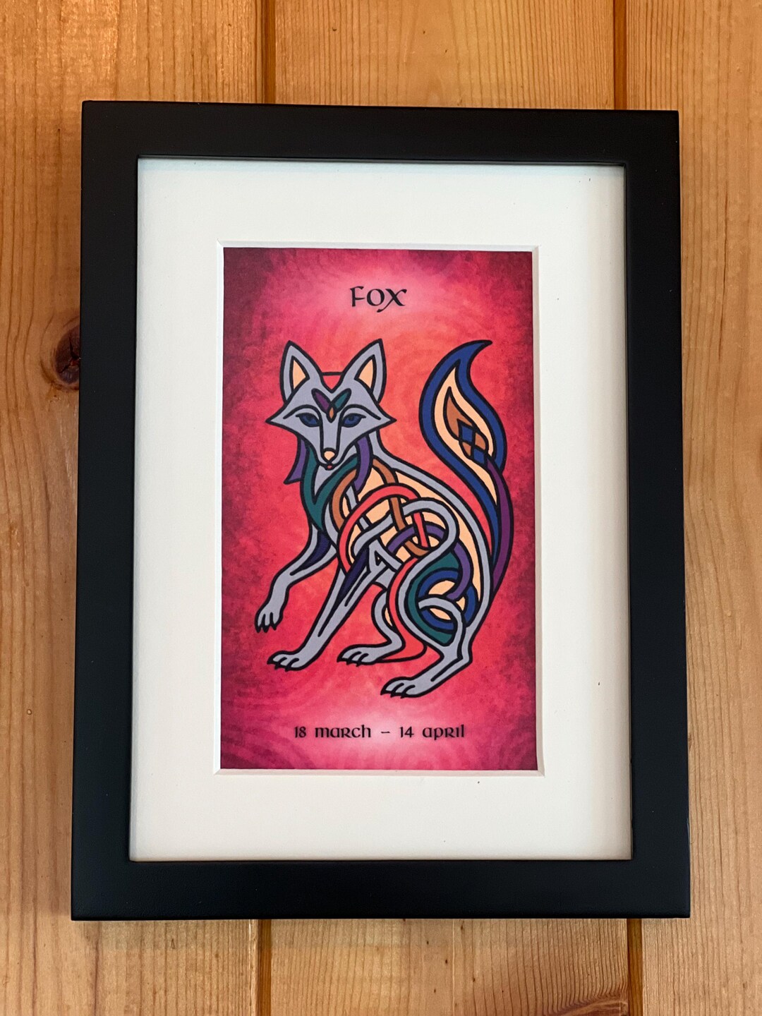 Celtic Animal Astrology • Fox: March 18 to April 14 • Framed Print - Etsy