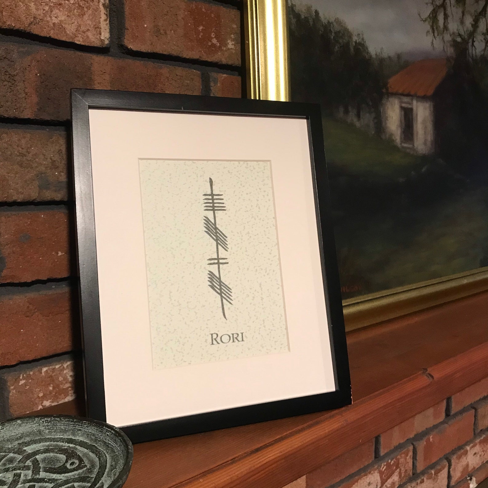 Ogham Custom Personalized Art in Framed Prints - Etsy