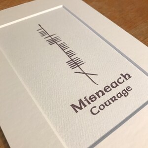 Ogham Courage Framed Print - Etsy