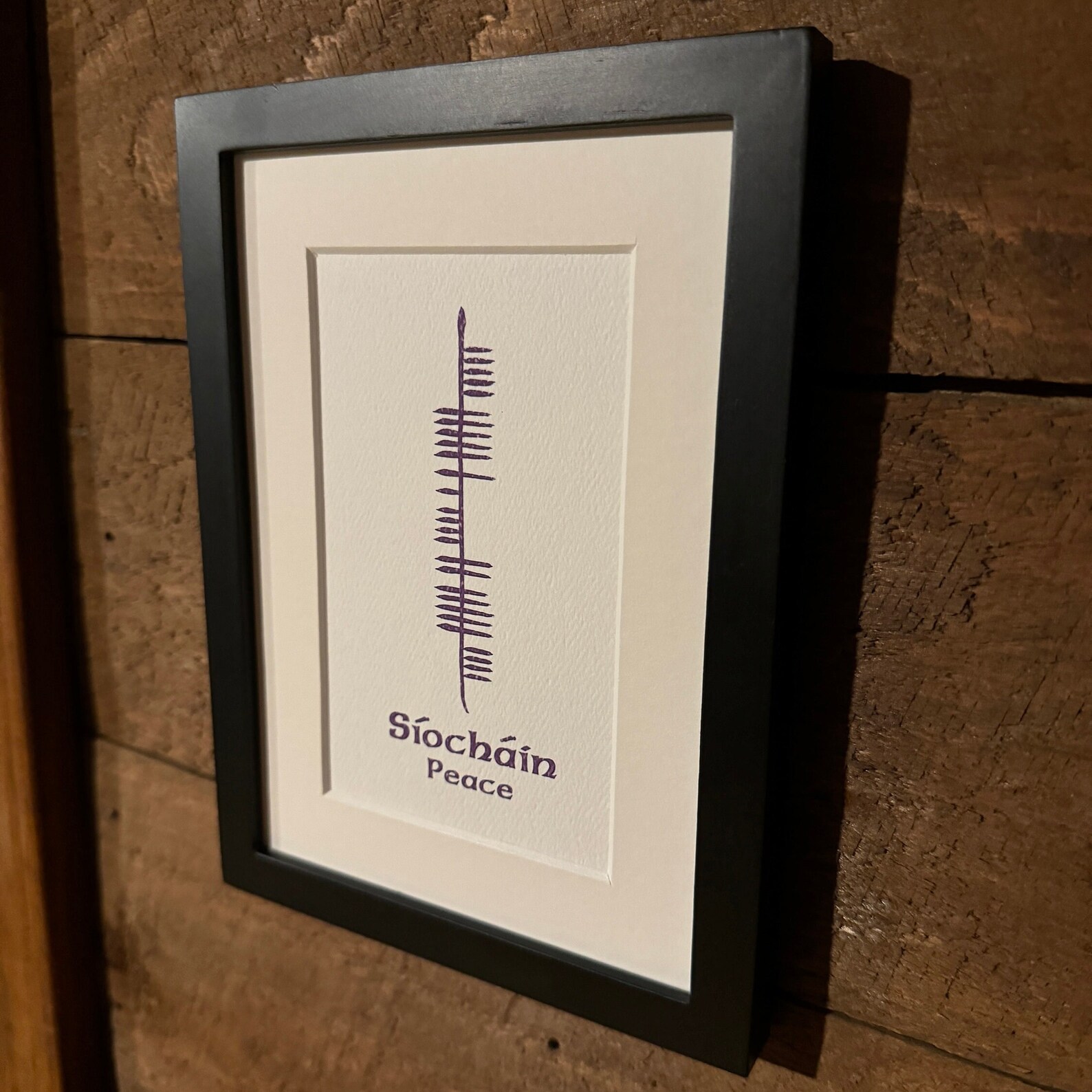 Ogham Peace (síocháin) Print - Etsy