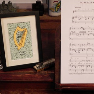 Music (ceol) Ogham 5x7 Print - Etsy