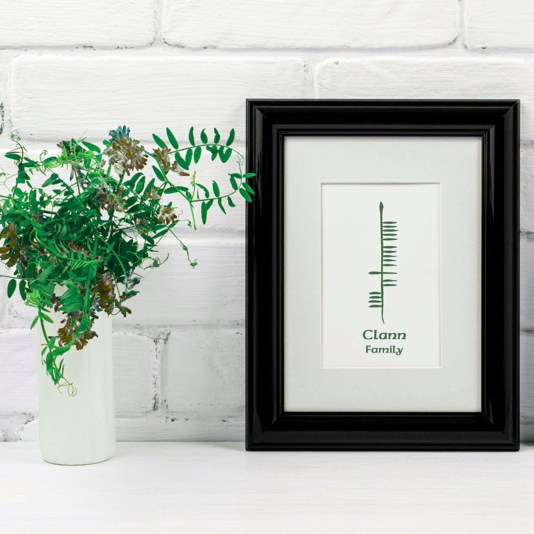 Ogham Family (clann) Downloadable & Printable Digital Art - Etsy