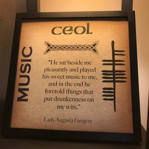 Ogham Music (ceol) Print - Etsy