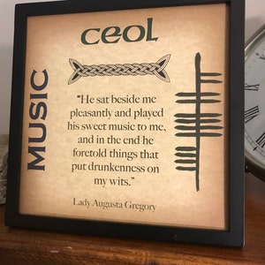 Ogham Music (ceol) Print - Etsy
