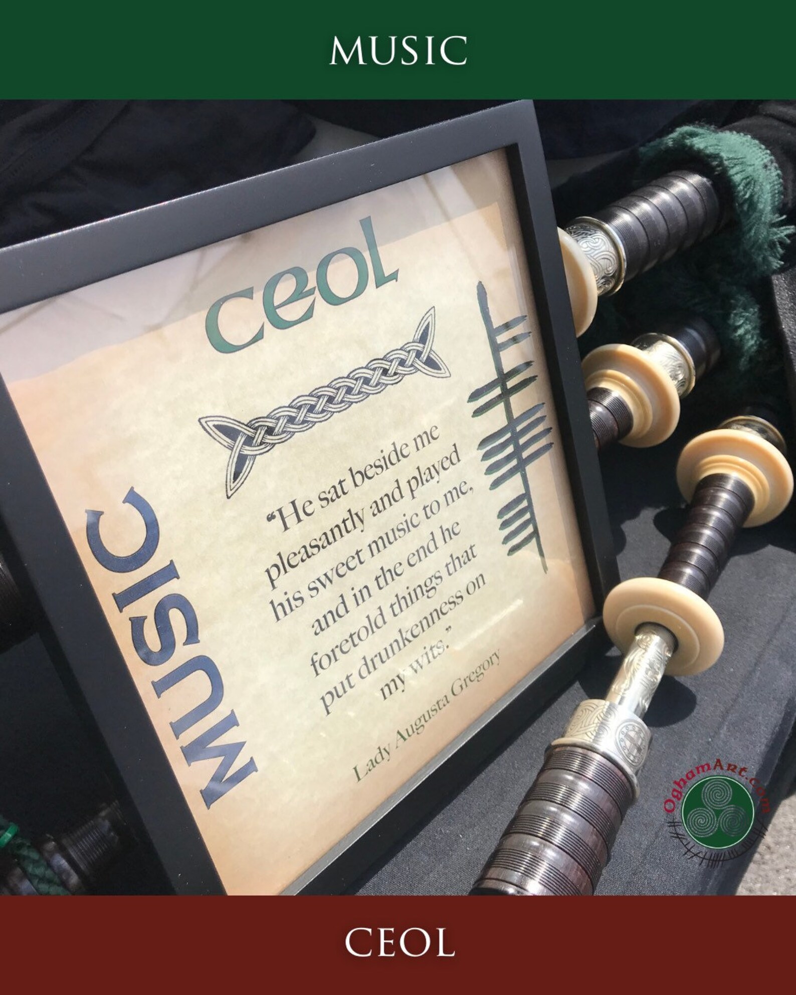 Ogham Music (ceol) Print - Etsy