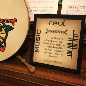 Ogham Music (ceol) Print - Etsy