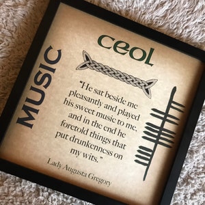 Ogham Music (ceol) Print - Etsy