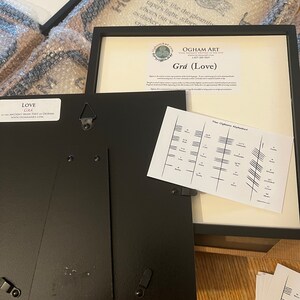 Ogham Love (grá) Print 8x8 - Etsy