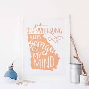 Georgia on My Mind - Etsy